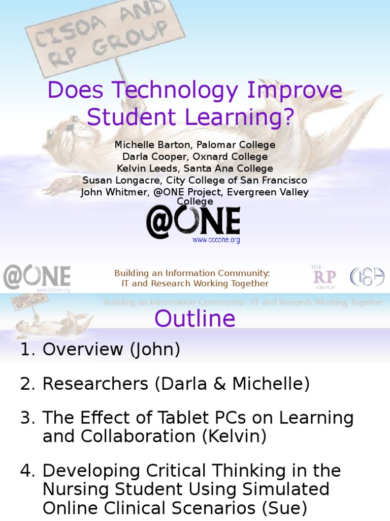 Does Technology Improve Student Learning | Download Free PDF | Critical ...