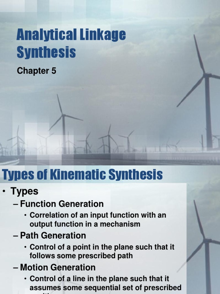 Kinematic Synthesis Techniques | PDF | Trigonometric Functions | Complex Number