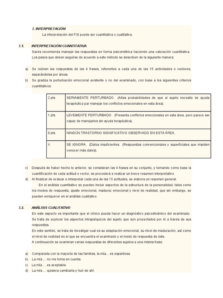 Interpretación Sacks | PDF | Actitud (psicología) | Las emociones