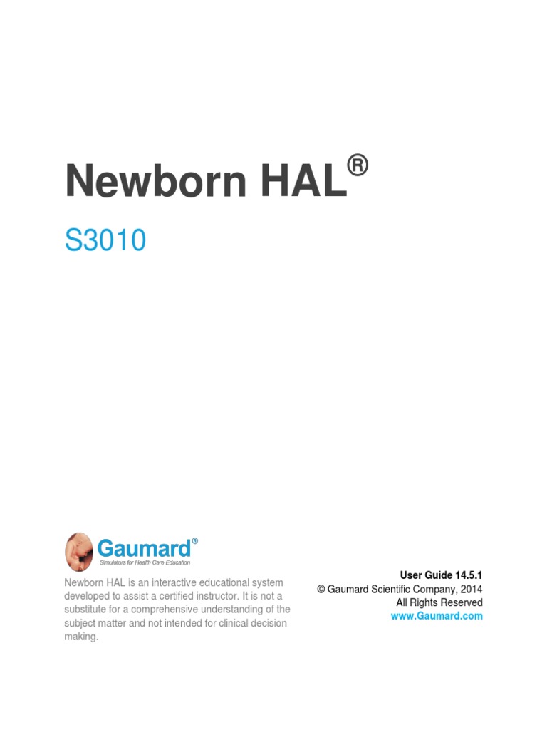 Newborn Hal Manual | PDF | Cardiopulmonary Resuscitation | Personal ...