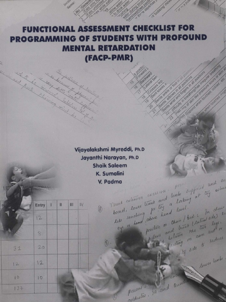 Functional Assessment Checklist For Prog | PDF | Intellectual ...