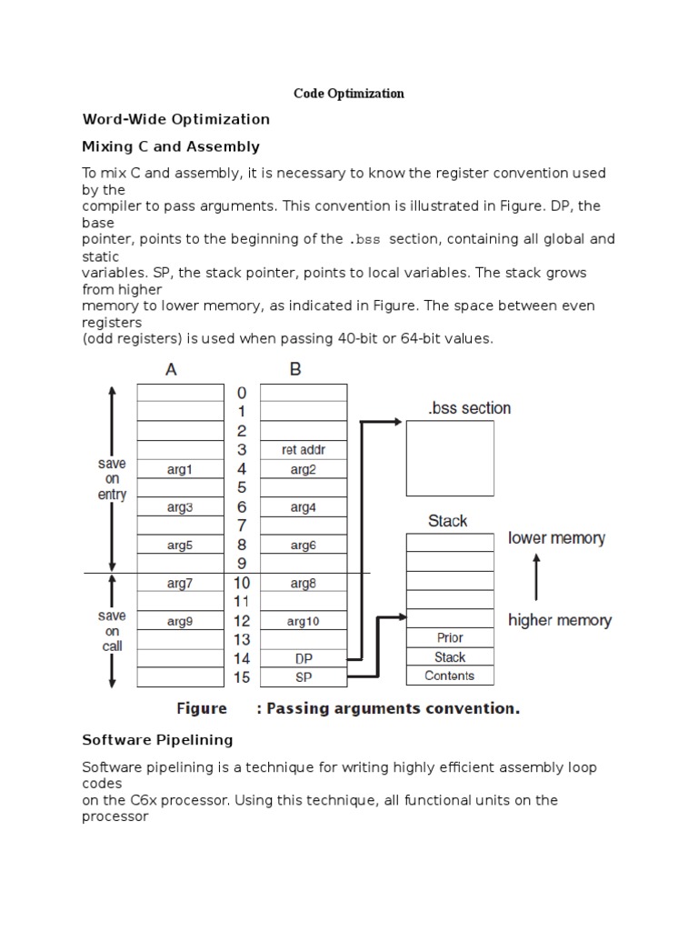 Code Optimization Word-Wide Optimization Mixing C and Assembly ...