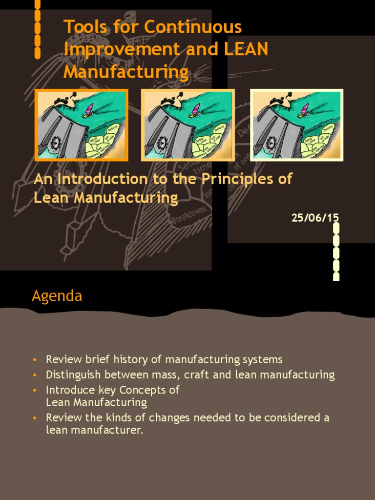 Tools For Continuous Improvement and LEAN Manufacturing: An ...