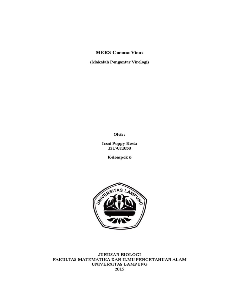 MERS CoV | PDF