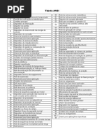 Tabela ANSI de Elementos de Proteção | PDF | Corrente elétrica | Relé