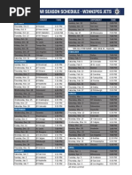 Winnipeg Jets 2025-26 Schedule | PDF | Ice Hockey | National Hockey League