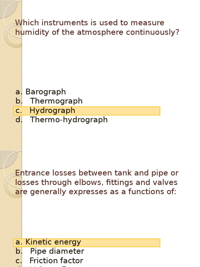 Machine Design Board Exam Reviewer | PDF | Humidity | Heat Exchanger