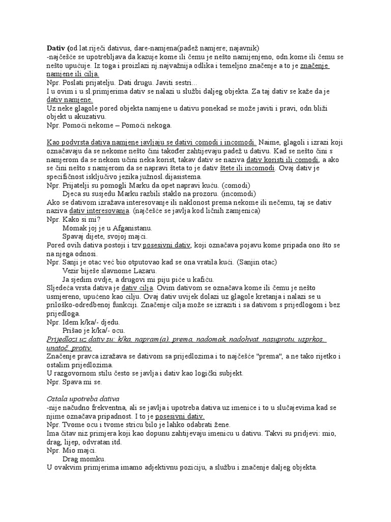 Dativ | PDF