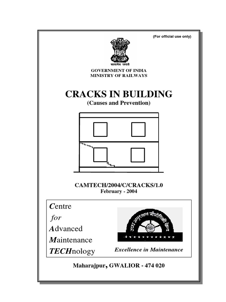 Handbook on Cracks in building (causes & prevention)(1).pdf | Mortar ...