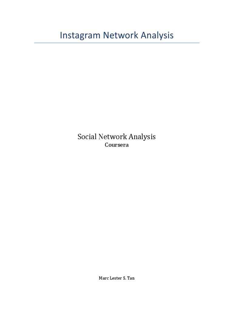 Instagram Network Analysis | PDF | Areas Of Computer Science | Computing