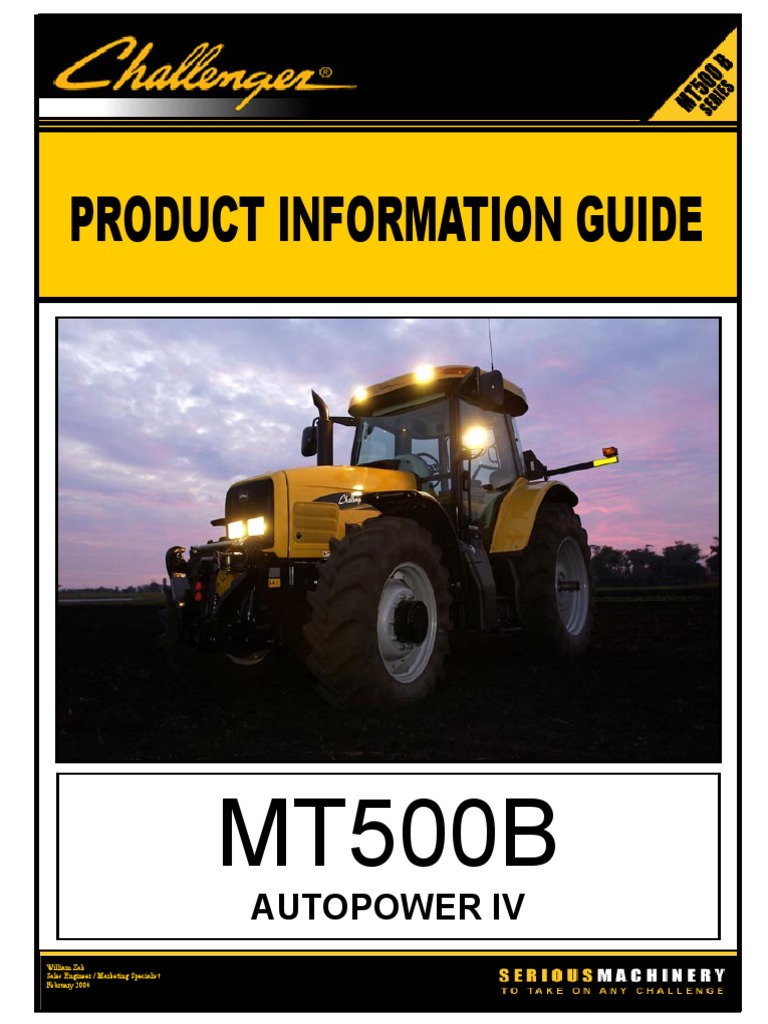 Mt500b AP IV | PDF | Tractor | Transmission (Mechanics)