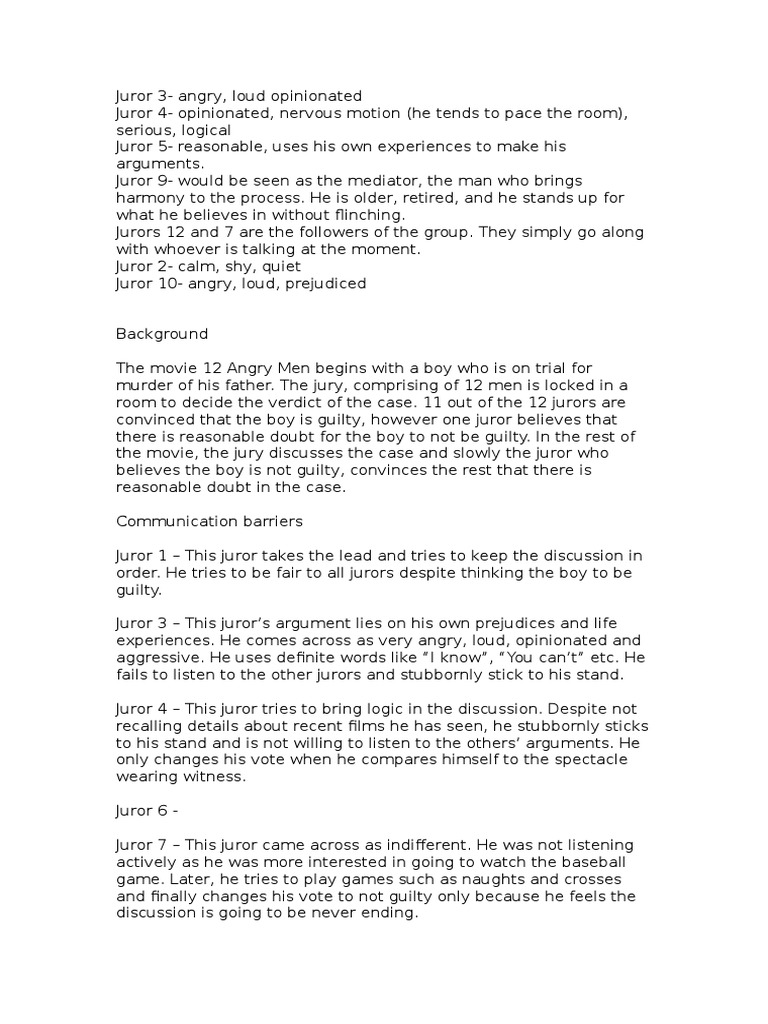 12 Angry Men | PDF | Legal Procedure | Prosecution