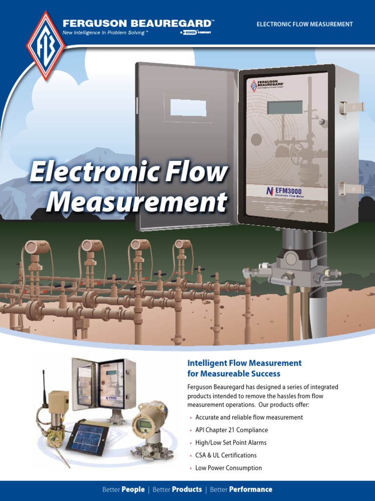 Efm Family Brochure Pdf Pdf Flow Measurement Computer Data Storage