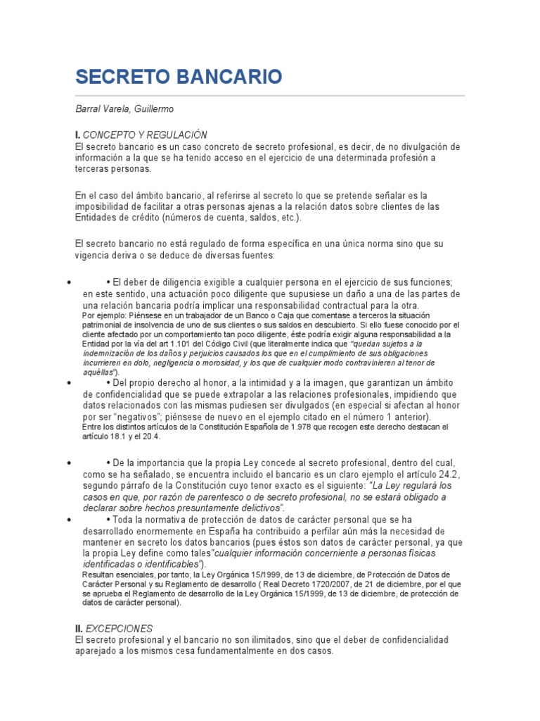Secreto Bancario | PDF | Bancos | Juez