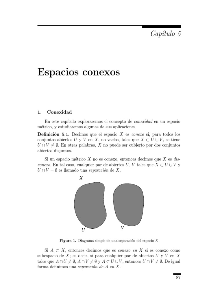 Conexidad | PDF | Intervalo (Matemáticas) | Conjunto convexo