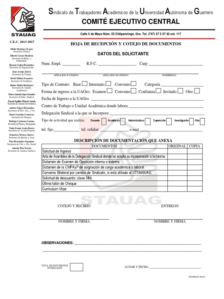 Formato de Solicitud | PDF