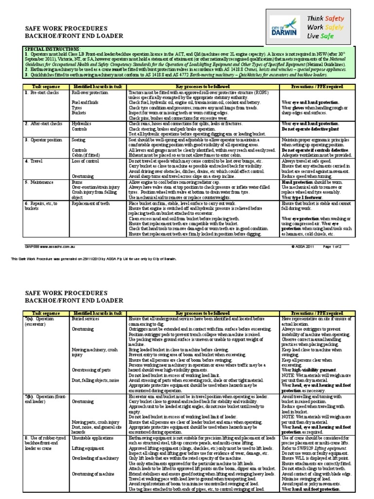 Backhoe_Front End Loader.PDF | Loader (Equipment) | Tire