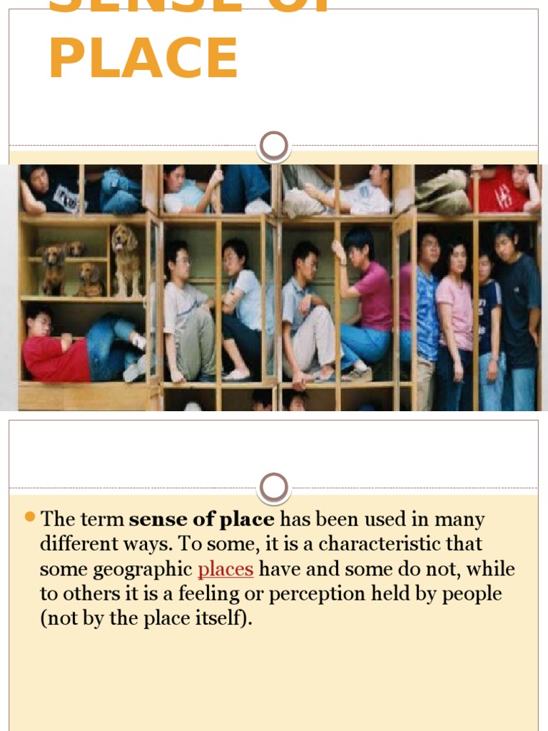 Sense of Place | PDF | Psychological Concepts | Cognitive Science