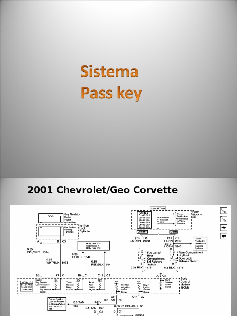 Sistema Pass Key Chevrolet | PDF | Motores generales | Industria automotriz