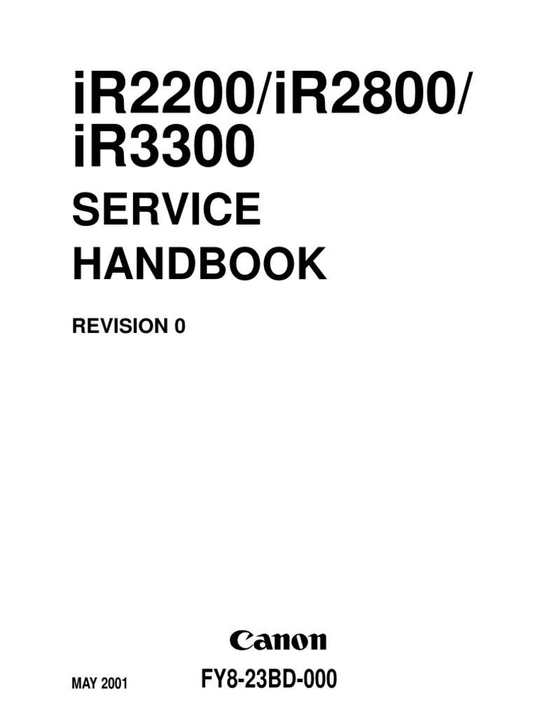 CANON Ir2200 - 2800 - 3300 SH | PDF | Image Scanner | Printed Circuit Board