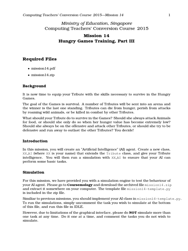 Mission 14 | PDF | Graphical User Interfaces | Command Line Interface