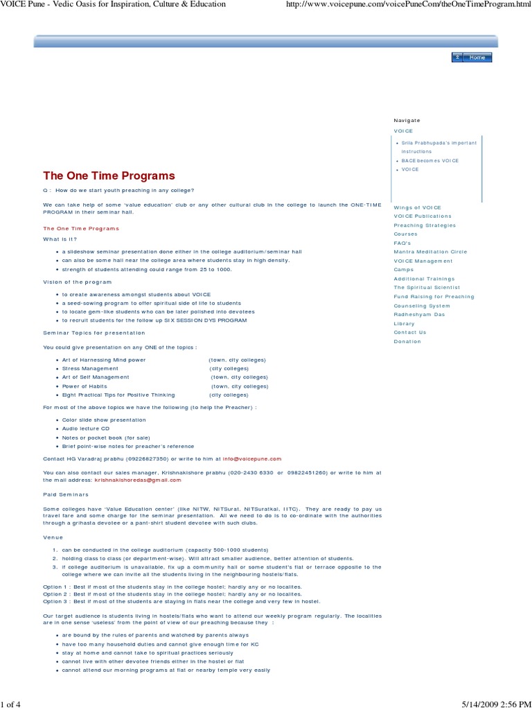 The One Time Programs | Download Free PDF | Indian Religions | Religion ...
