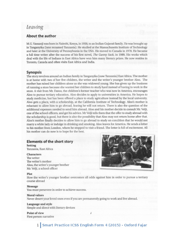 Form 4 Literature in English - Short-Stories | PDF