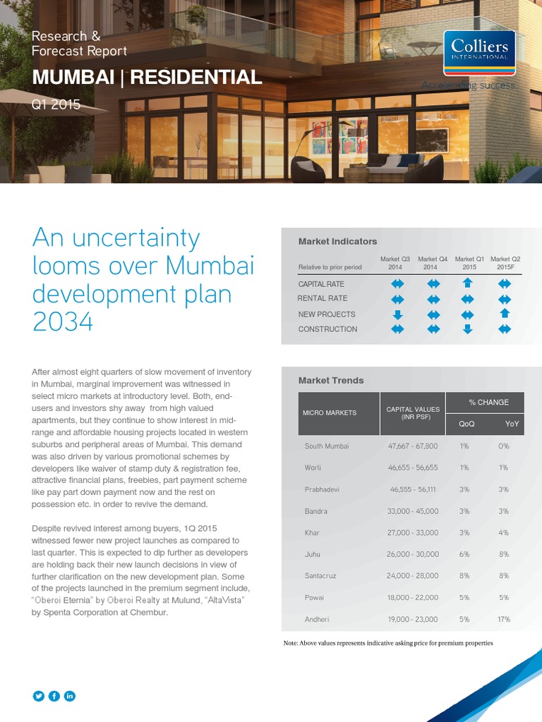 MUMBAI Residential Property Market Overview - May 2015 | PDF | Mumbai ...