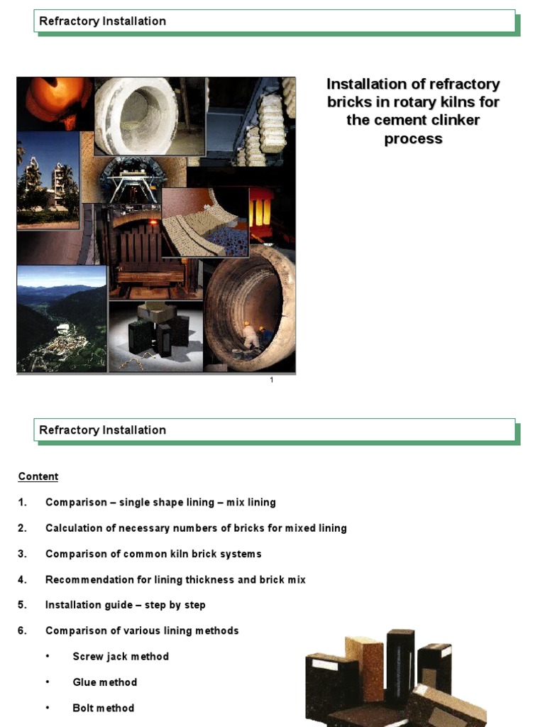 Brick Installation | PDF | Refractory | Brick