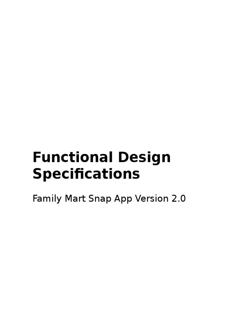 Functional Design Specification | PDF | Online And Offline | Social ...