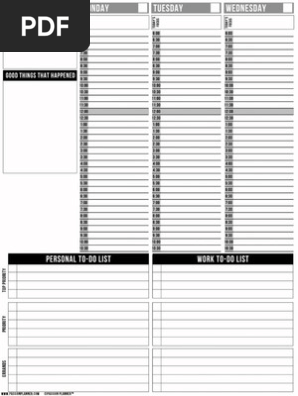Passion Planner Printable