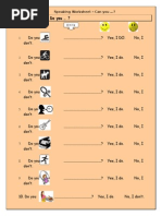 Speaking Worksheet Can You Fun Activities Games - 3629 | PDF