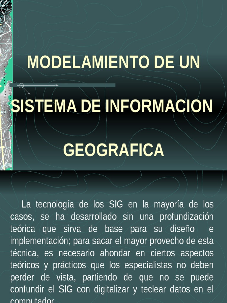 Modelamiento y Diseño de Un SIG | PDF | Sistema de información ...