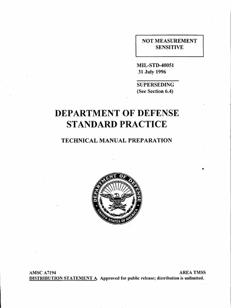 MIL-STD-40051 Tech Manual Preparation | PDF | Electrostatic Discharge ...