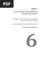 Individual Work Performance Questionnaire (See Table 1) | PDF ...