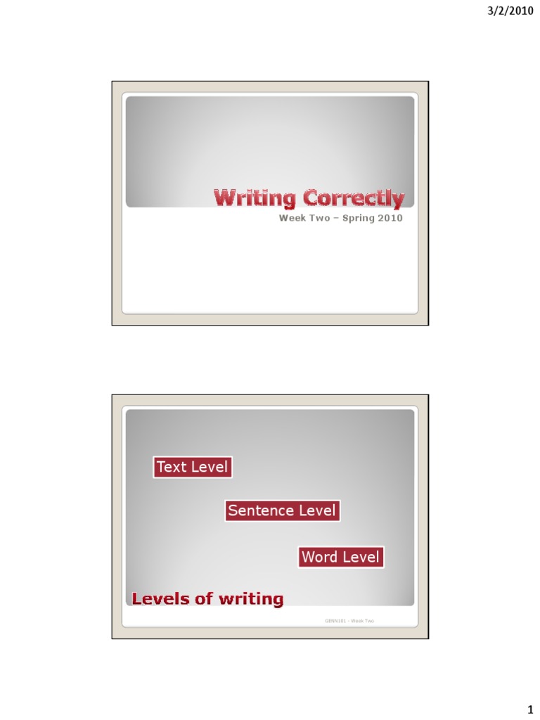 Writing Correctly | Download Free PDF | Sentence (Linguistics) | Comma