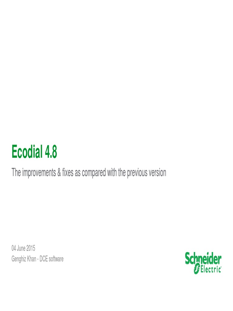 Ecodial 4.8 User Manual PDF | PDF | Cable | Electrical Engineering