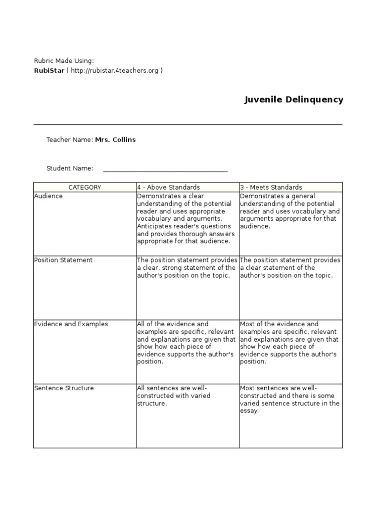 Newspaper Rubric | PDF