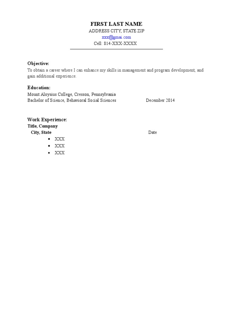 Sample Resume | PDF | Behavior Modification | Science