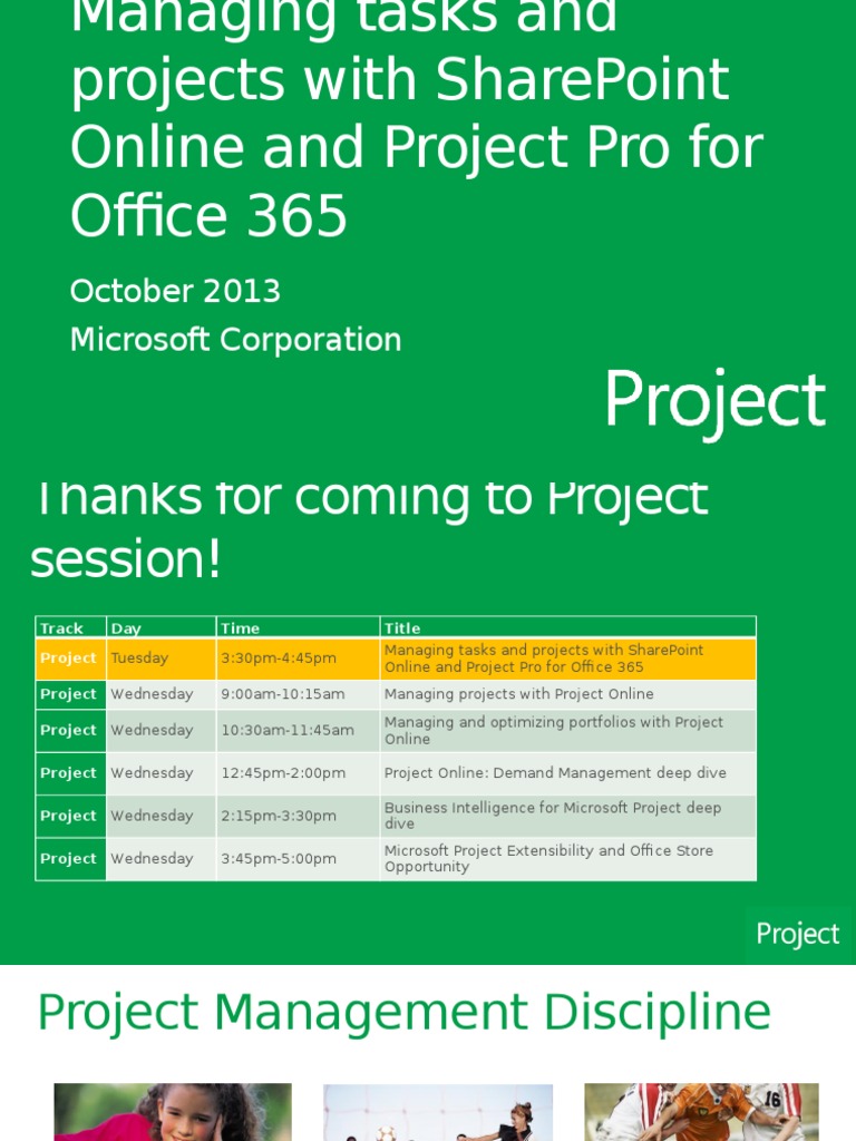 Managing Tasks and Projects With SharePoint Online and Project Pro For ...