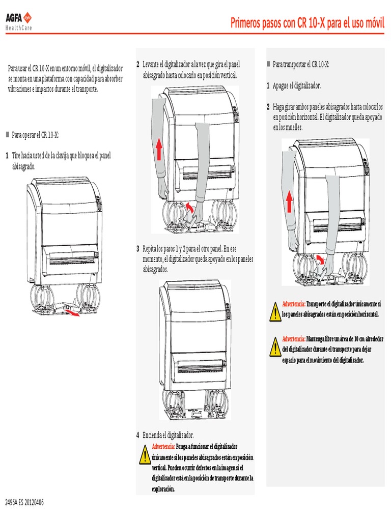 Datasheet 2496 A ES CR 10-X Mobile Getting Started Sheet | PDF