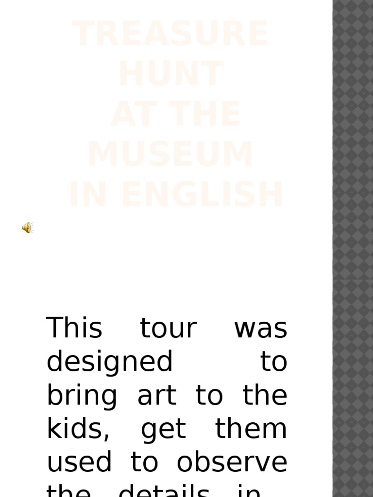 English Treasure Hunt at Museum | PDF