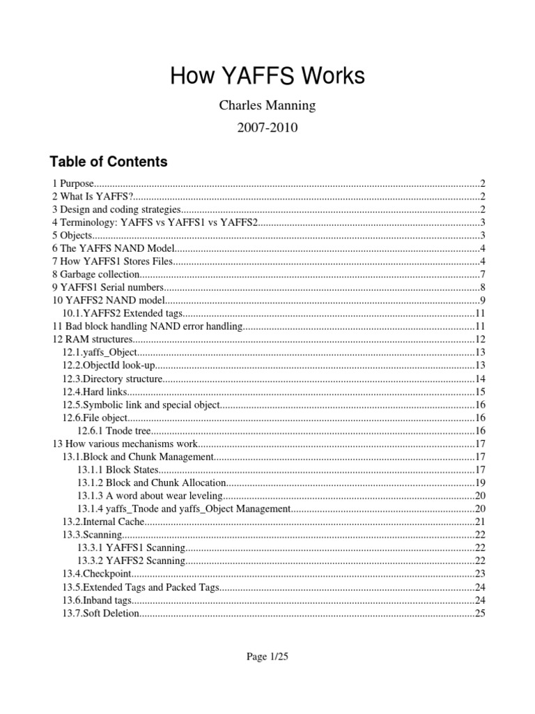How Yaffs Works | PDF | Flash Memory | Error Detection And Correction