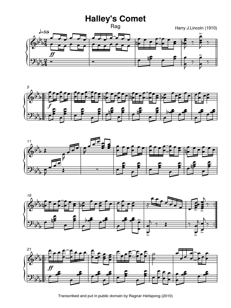 Halley's Comet: Harry J.Lincoln (1910) | PDF