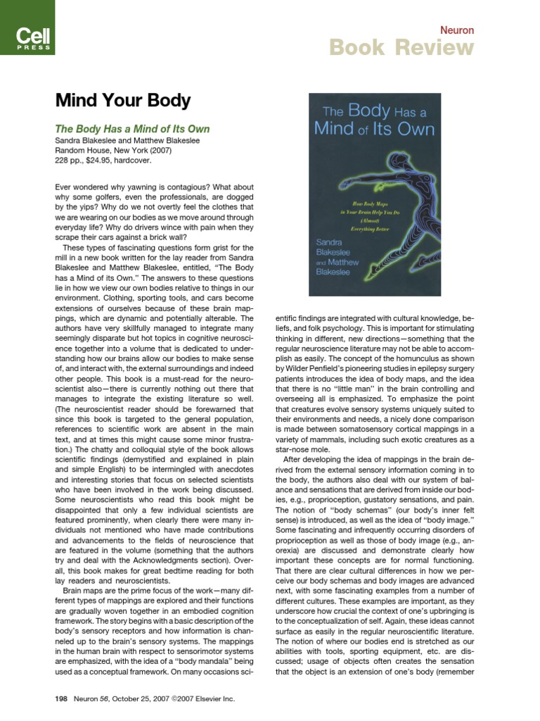 Book Review: Mind Your Body | PDF | Senses | Neuroscience