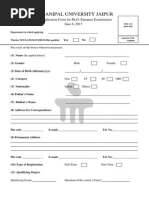 MIE Application Form | PDF