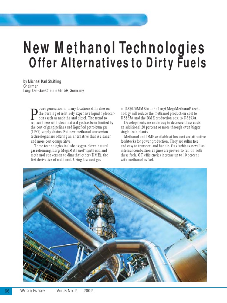 Methanol Plant Process Description Lurgi | PDF | Natural Gas | Methanol