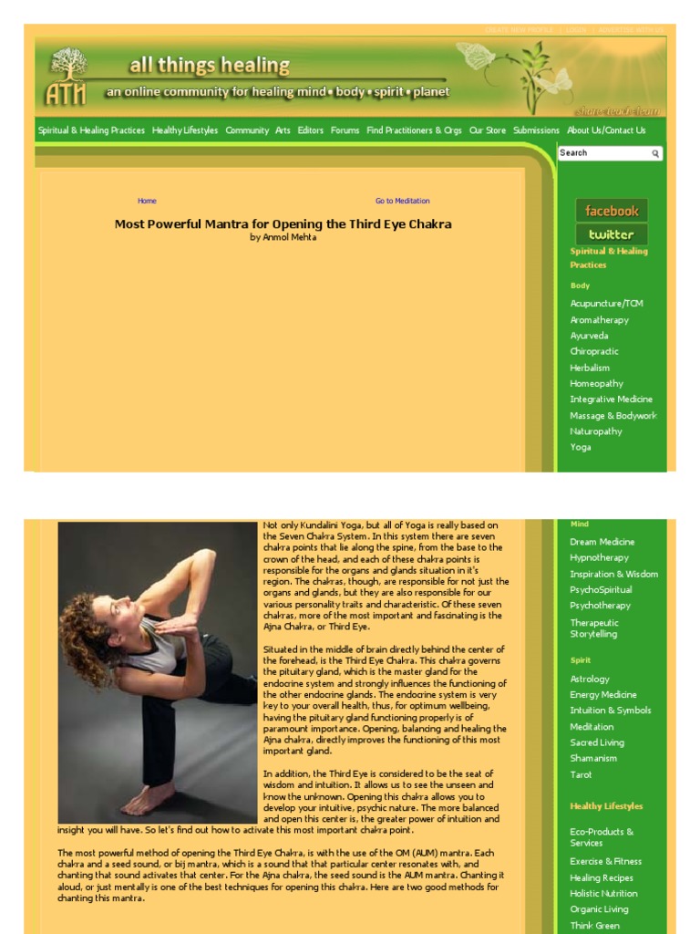 Ajna Chakra | PDF | Chakra | Mantra