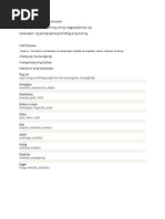 Mga Panagano NG Pandiwa | PDF