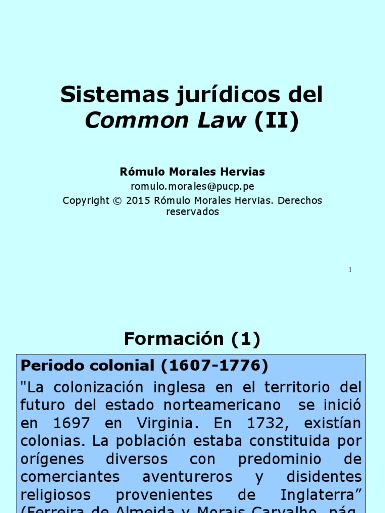 Sistemas Jurídicos Del Common Law-II | PDF | Federación | Caso de ley